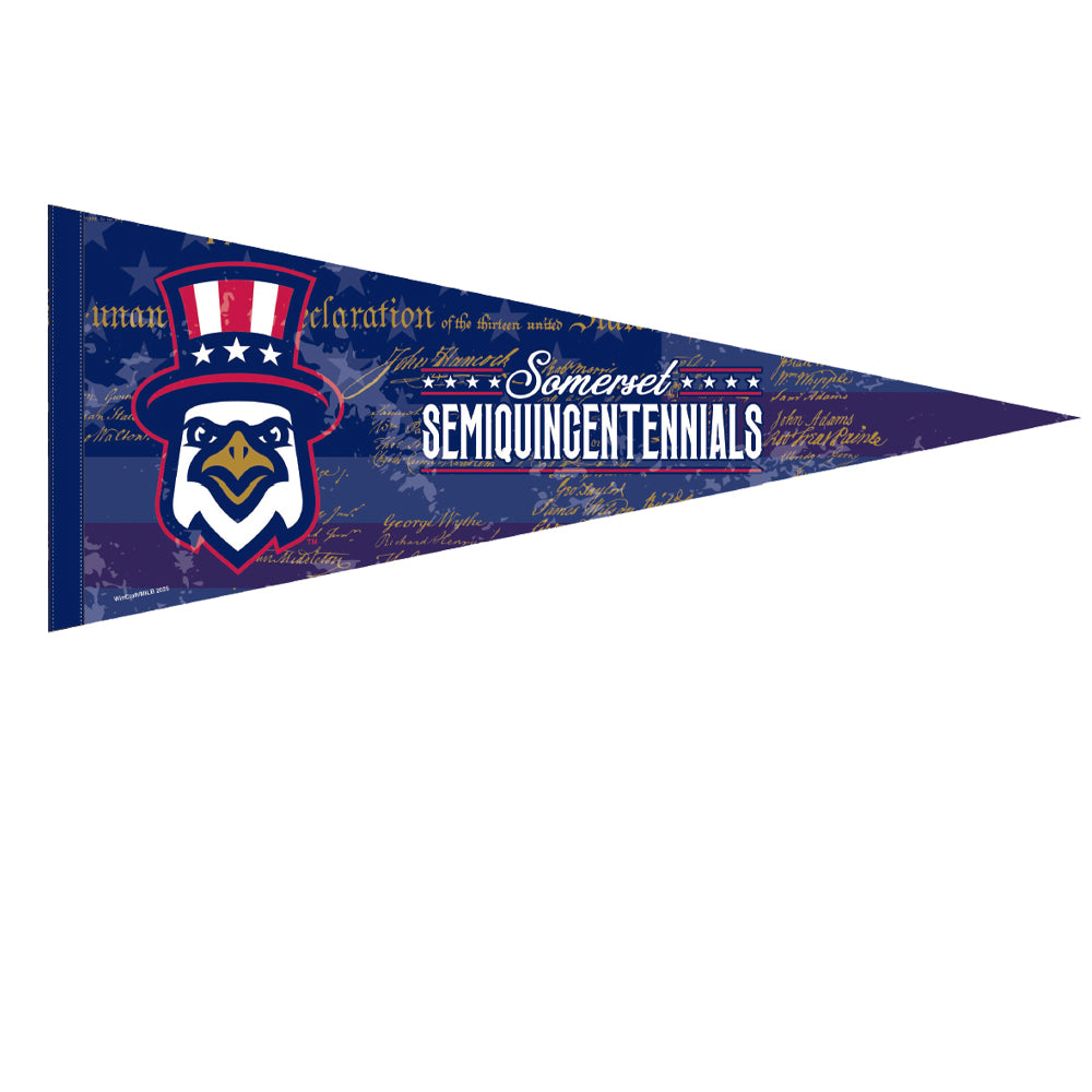 Somerset Patriots Somerset Semiquincentennials Large Pennant – Somerset ...